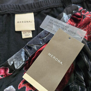 Merona | Tops | Merona Camisole Womens 28w 3w Black Red Floral ...